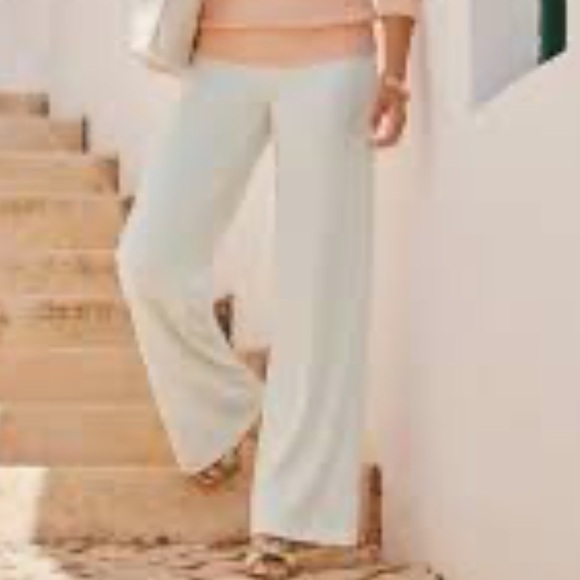 Boston Proper | Pants & Jumpsuits | Boston Proper Ivory Palazzo Wide ...